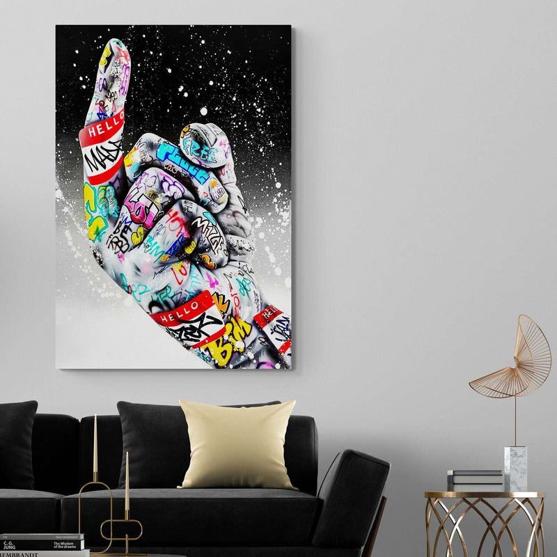 Graffiti Finger - Magna Canvas