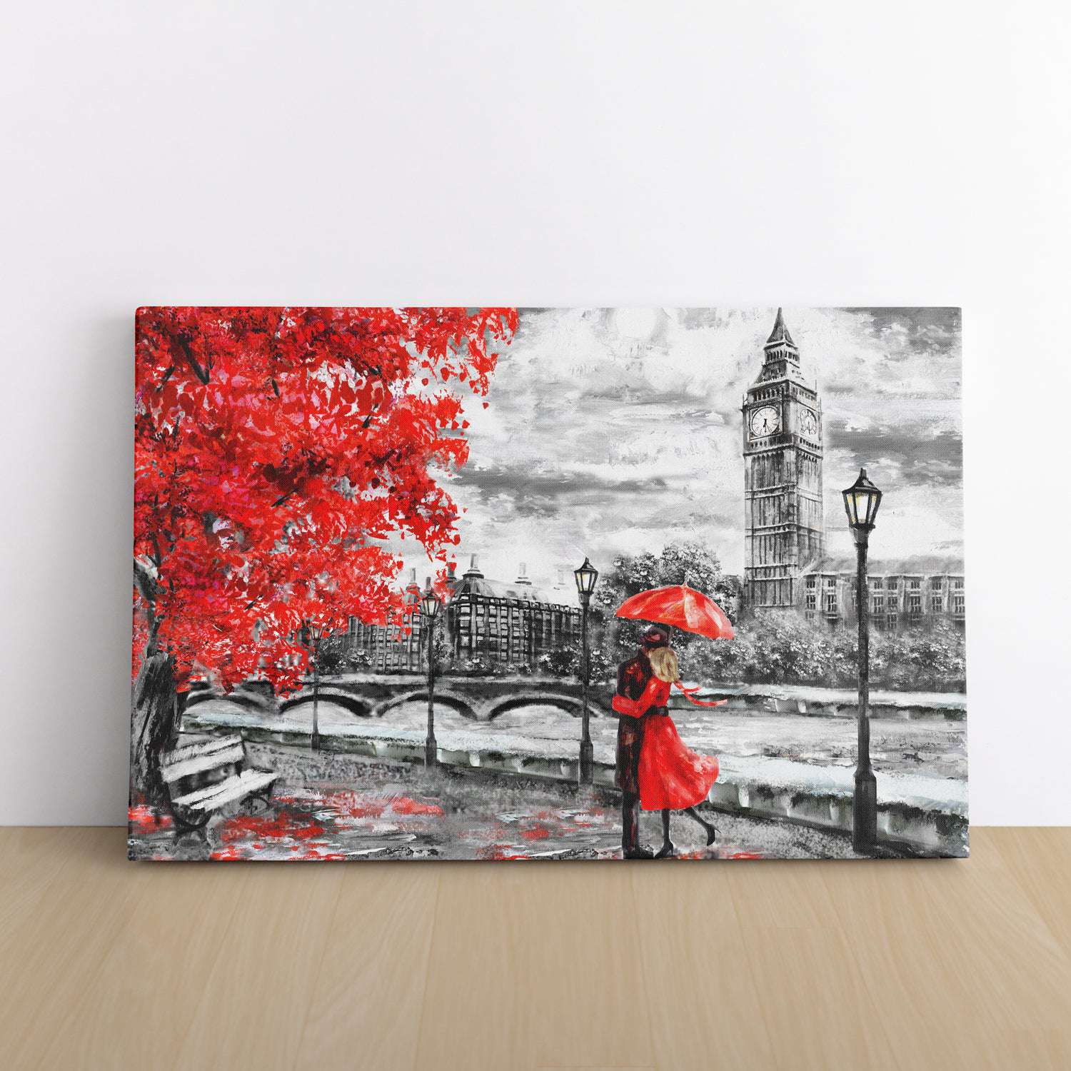 Red Umbrella - Magna Canvas