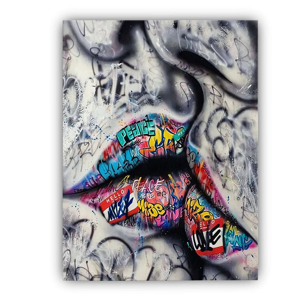 Graffiti Kiss - Magna Canvas