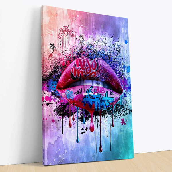 Graffiti Lips IV - Magna Canvas