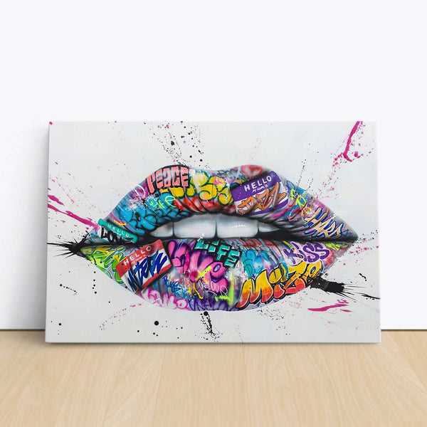 Graffiti Lips II - Magna Canvas