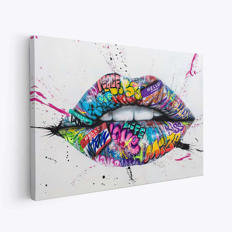 Graffiti Lips II - Magna Canvas