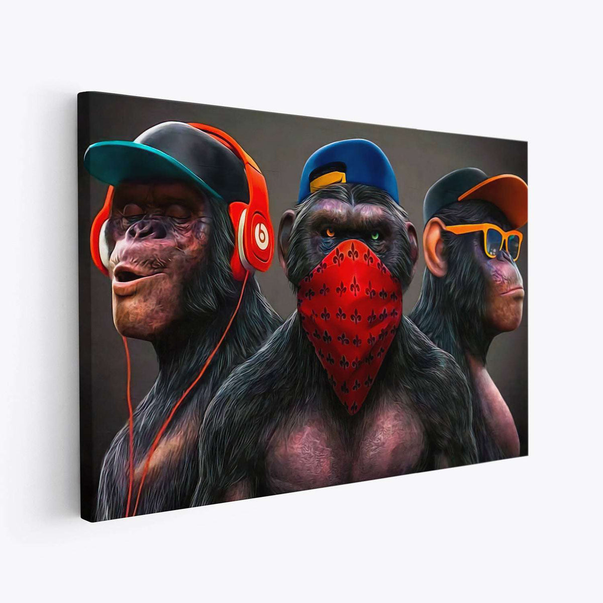 3 Wise Monkeys - Magna Canvas